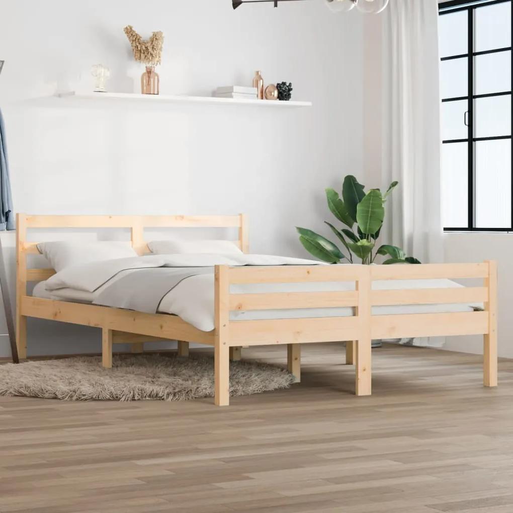 Rám postele masivní dřevo 120 x 200 cm,  814814