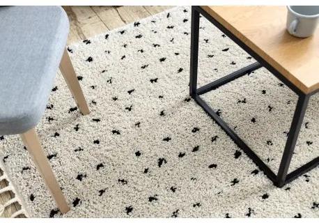 Dywany Luszczow Kusový koberec BERBER SYLA B752 krémový s tečkami Rozměr koberce: 160 x 220 cm