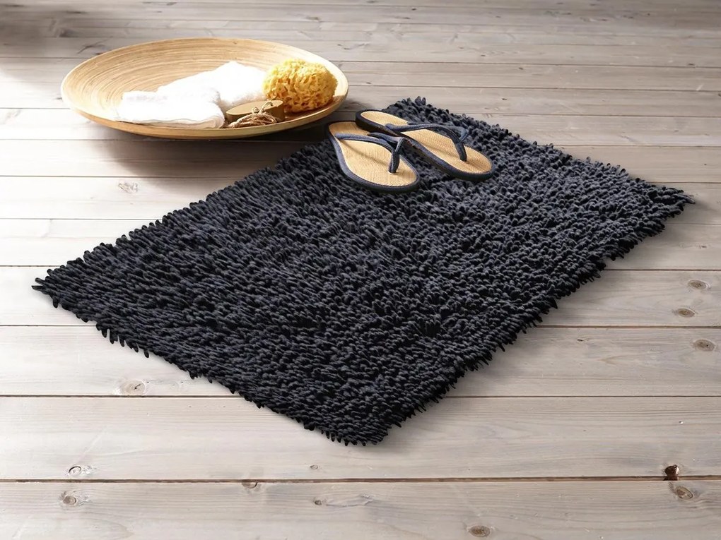 Goldea koupelnová / wc předložka - kobereček - tmavě šedá vzor „nopky” - 55x90 cm 55 x 90 cm
