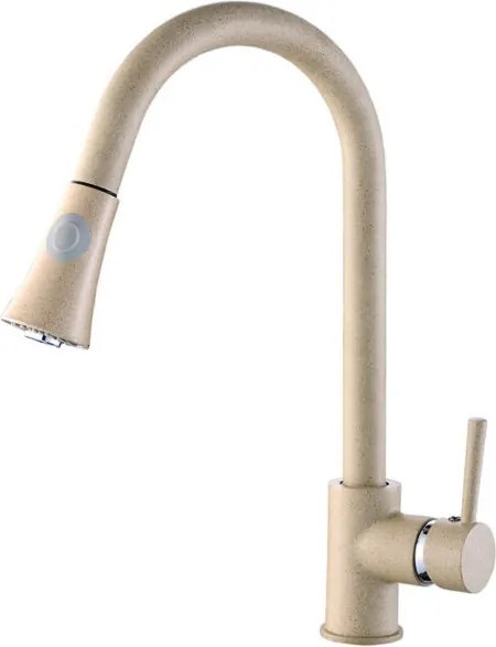 Laveo Daru, kuchyňská baterie stojící h-410, béžová, LAV-BLD_469D