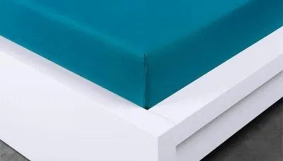 XPOSE ® Jersey prostěradlo Exclusive jednolůžko - temně modrá 90x200 cm