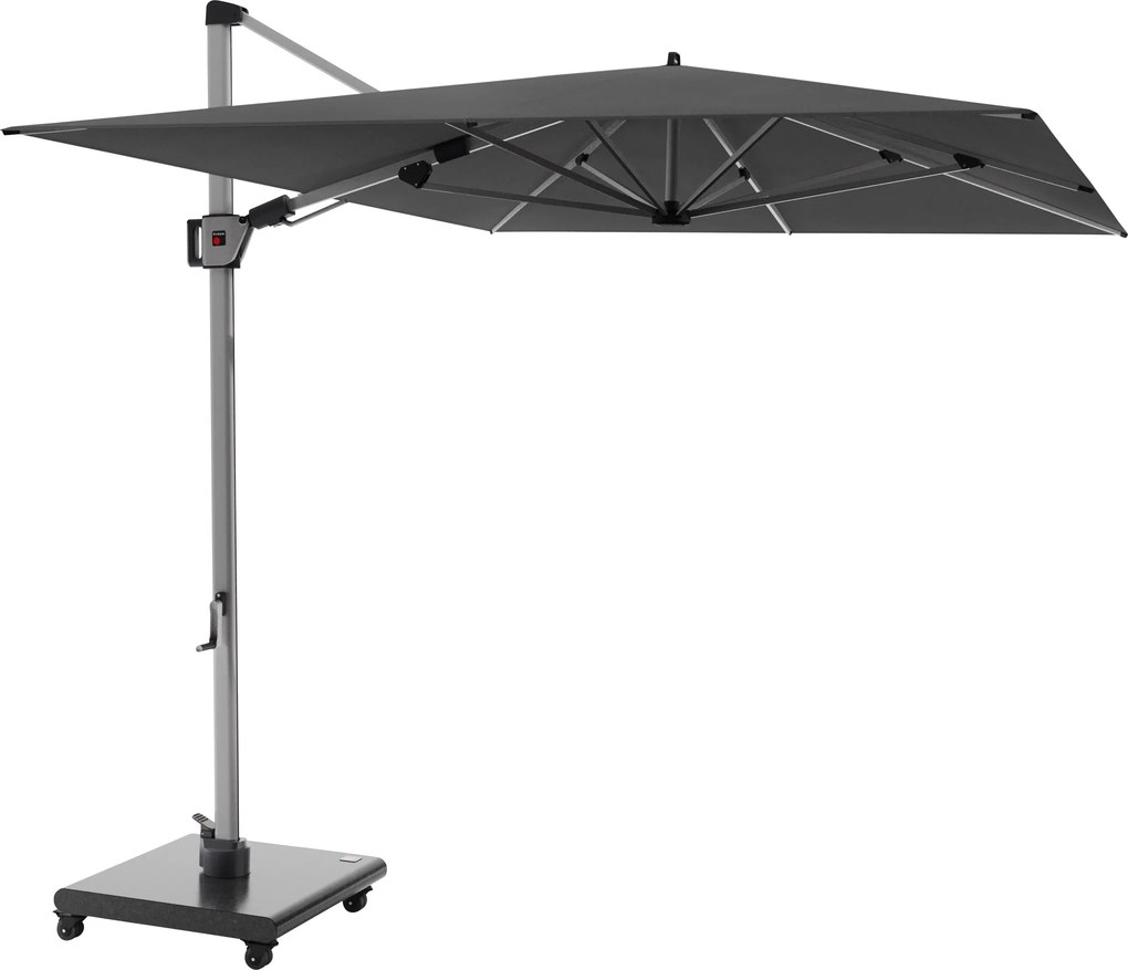 Knirps HYPERION 330 x 240 PRESTIGE - luxusní výkyvný zahradní slunečník s boční tyčí