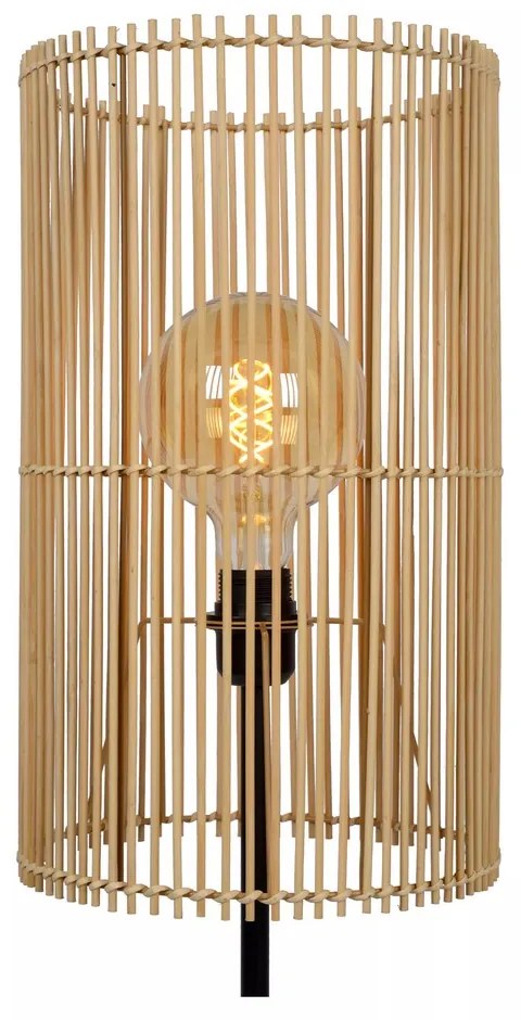 LUCIDE Stojací lampa JANTINE  průměr 26 cm - 1xE27 - Light wood