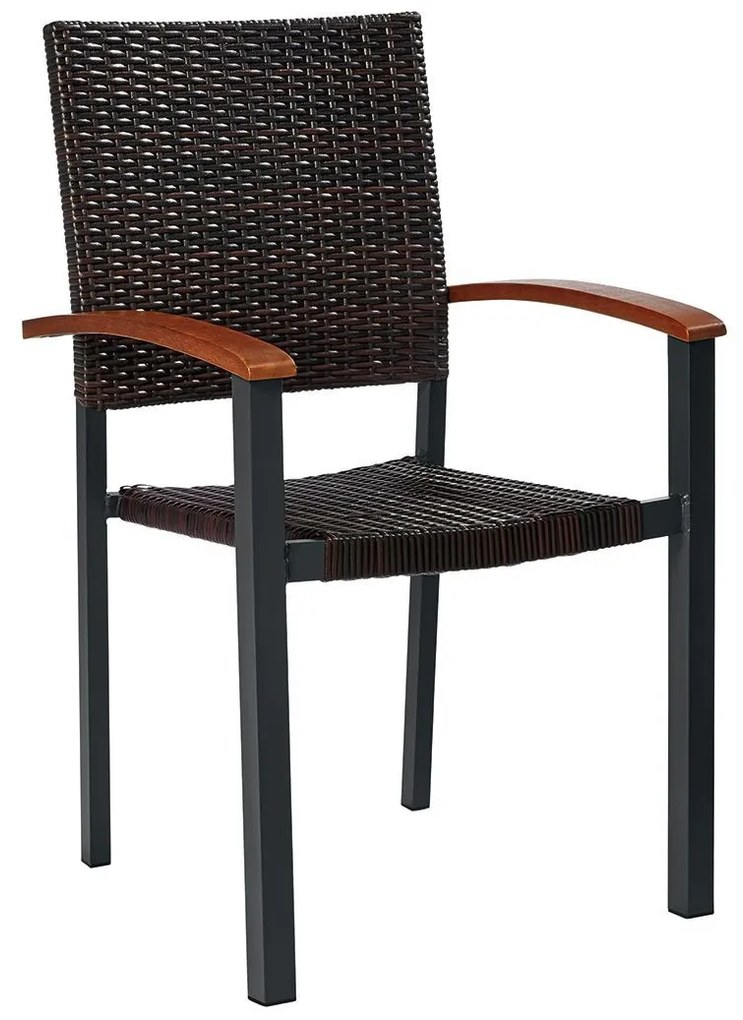 FLORABEST® Hliníková židle PRUUN, hnědá - 4032611267035
