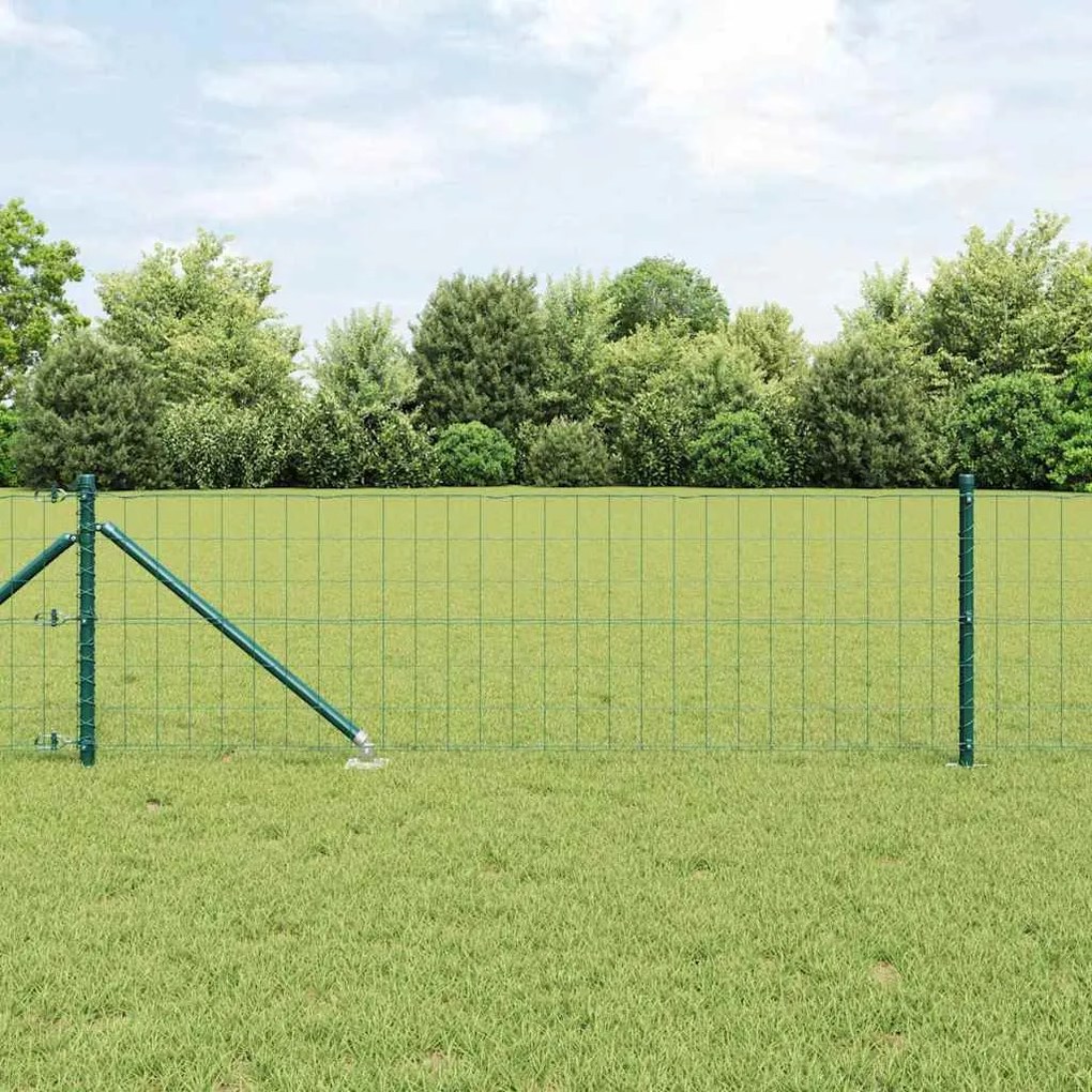 Evropský plot se hroty 50 x 0,4 m Ocel potažená PVC Zelená 3350607