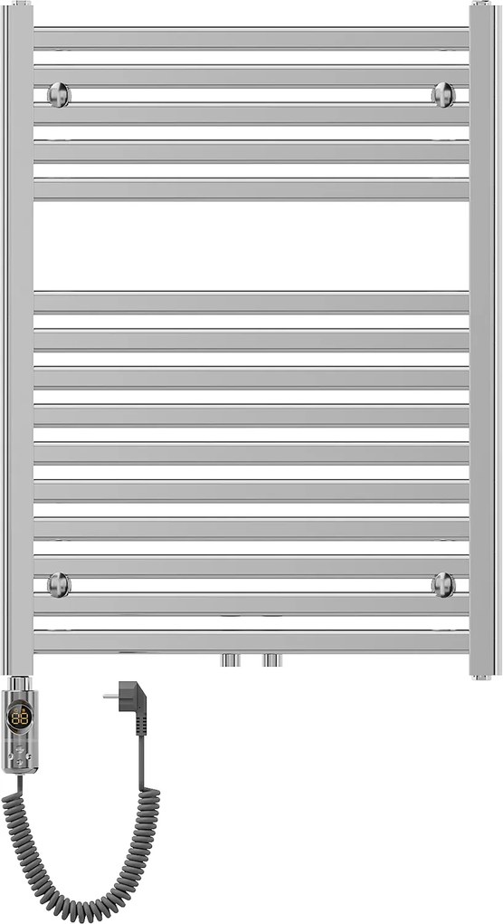 Mexen Hades, elektrické topné těleso 800 x 600 mm, 600 W, chromová, W104-0800-600-2600-01