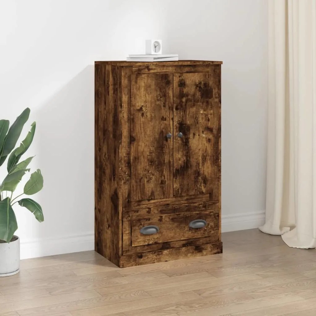 vidaXL Skříň highboard 60 x 35,5 x 103,5 kompozitní dřevo [816297] Barva: bílá s vysokým leskem