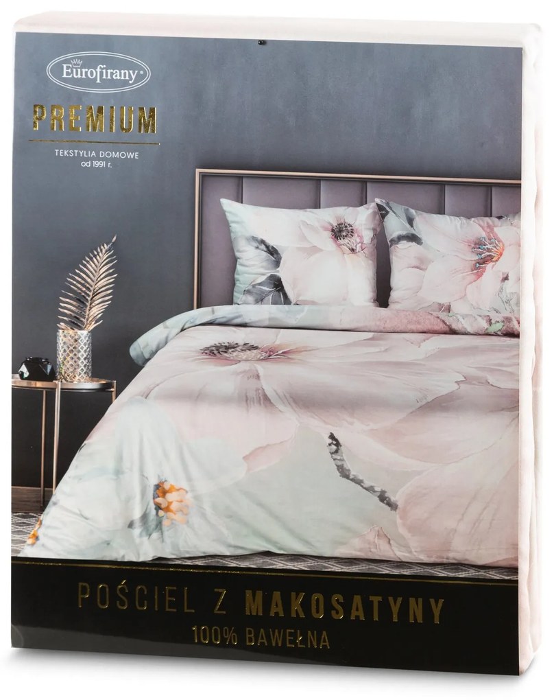 MAKOSATENOVÉ POVLEČENÍ PREMIUM18 200X220 CM, 2KS 70X80 CM KVĚTY