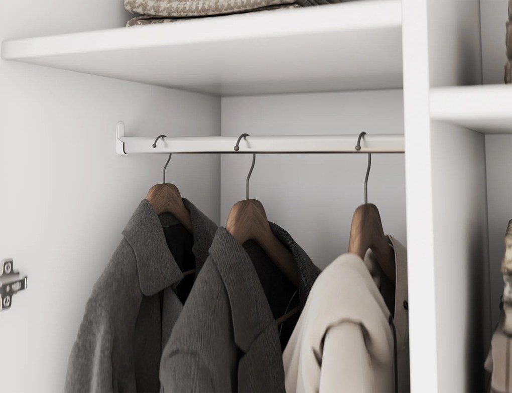 ADRK Furniture Alera II s nástavcem Skříň s otočnými dveřmi ADRK-W-ALER-100-WG