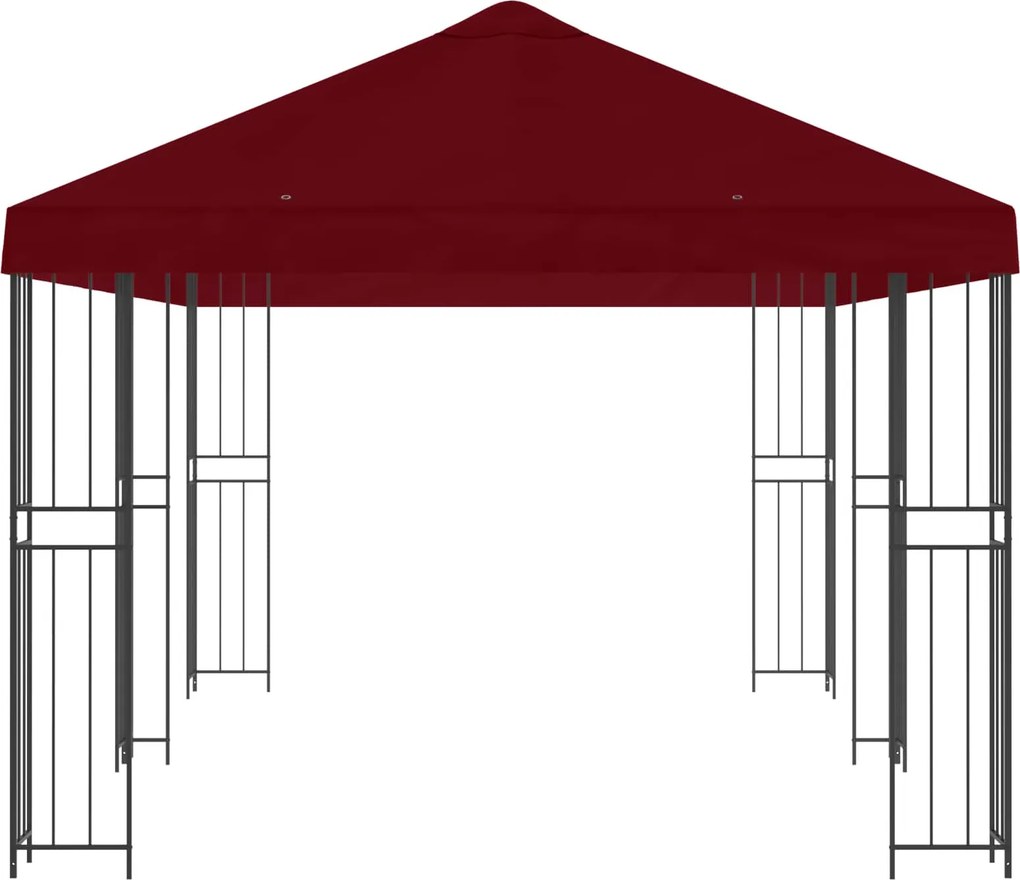 Zahradní altán 6 x 3 m Vínová Polyester a ocel 190 gsm 3375992