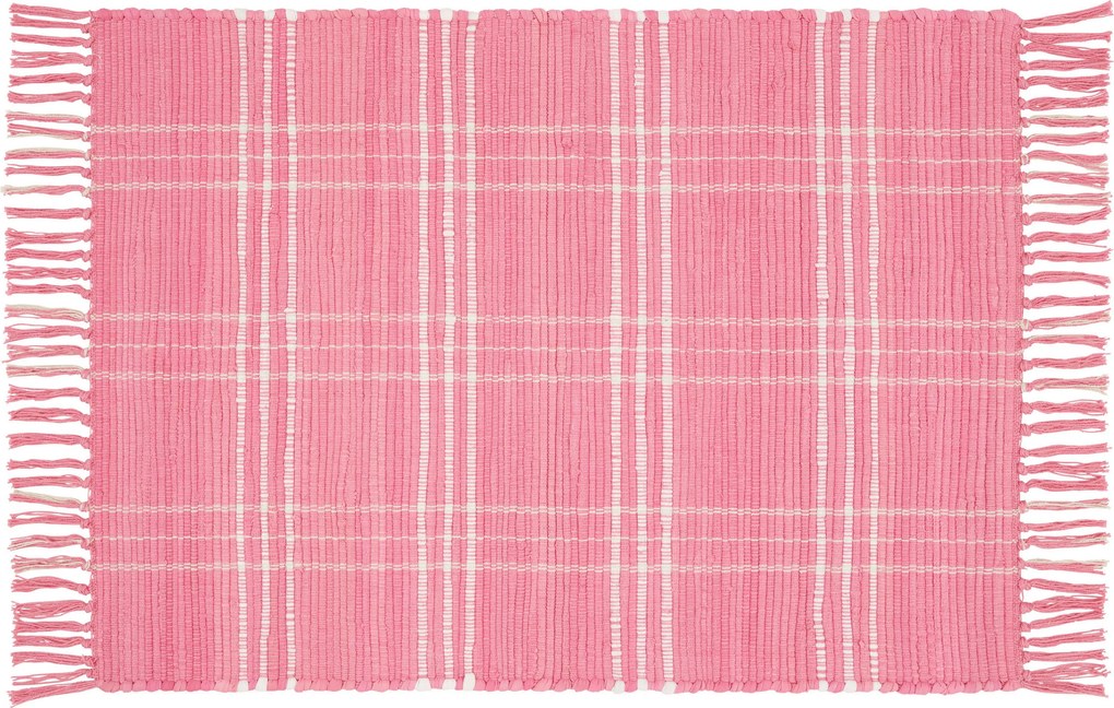 XXXLutz RUČNĚ TKANÝ KOBEREC, 60/90 cm, pink Boxxx - Vlněné koberce - 006767011992