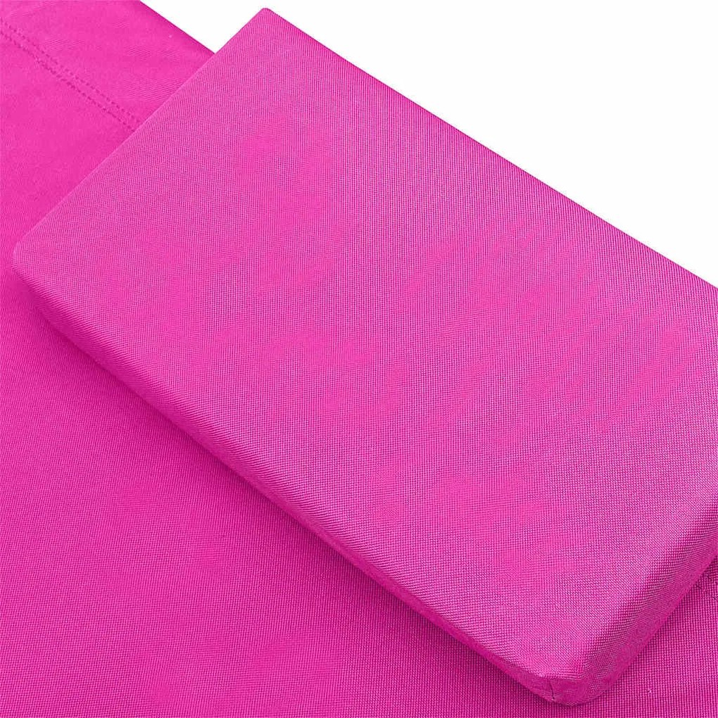 Zahradní lehátko textil růžové 313532
