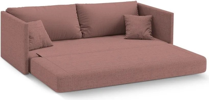 Růžová žinylková rozkládací pohovka 209 cm Shannon – Cosmopolitan Design