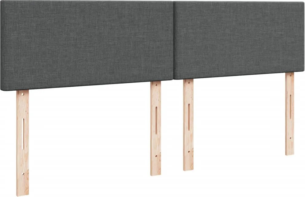 Box spring postel s matrací tmavě šedá 180x200 cm textil 3287141