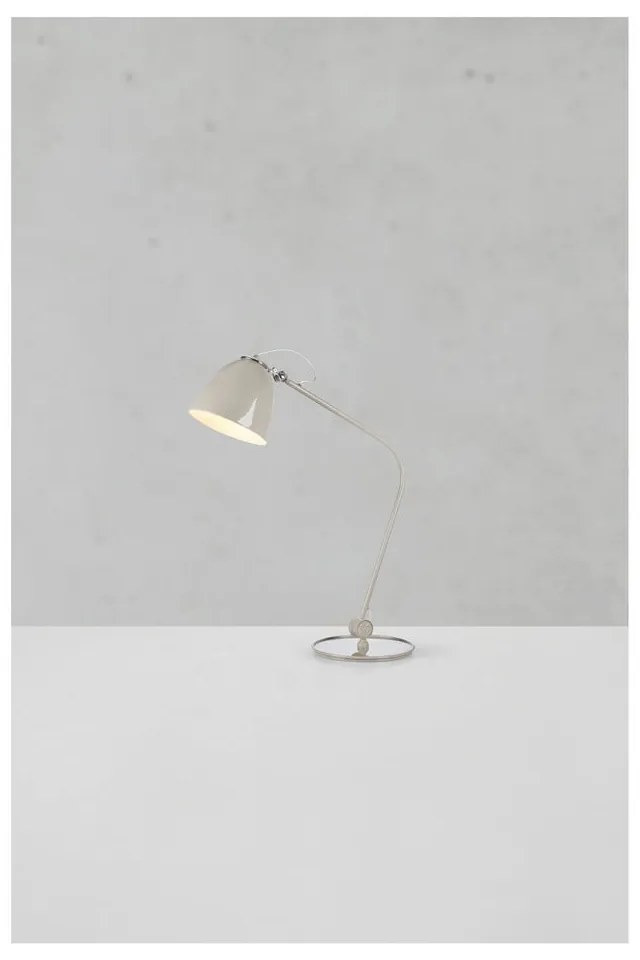 Šedobéžová stolní lampa s ohybatelnou konstrukcí (výška 23 cm) Tilt – Markslöjd