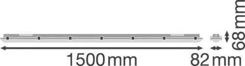 Zářivka LEDVANCE Damp Proof 1500mm 46W/6500K studená bílá IP65
