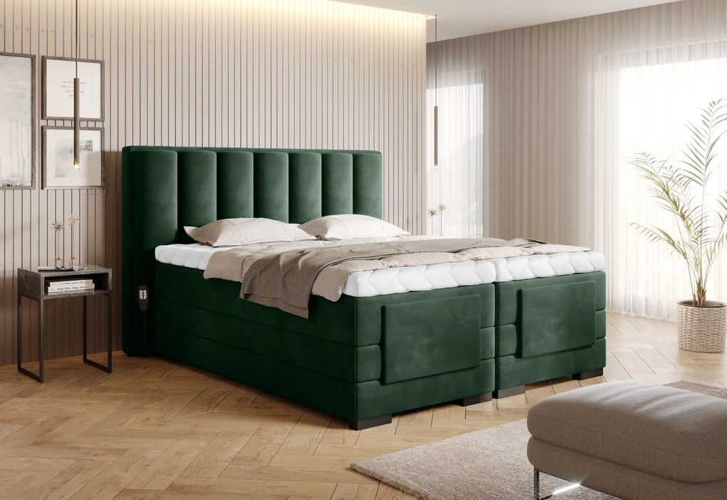 Veros boxspring postel 140x200 Materiál / Dekor: Flores 22