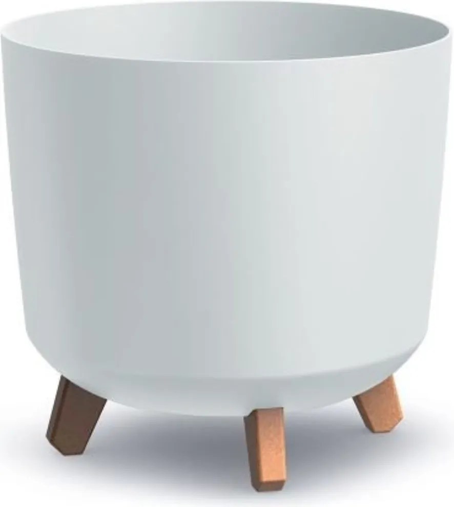 PROSPERPLAST Květináč GRACIA TUBUS 29,8cm bílý