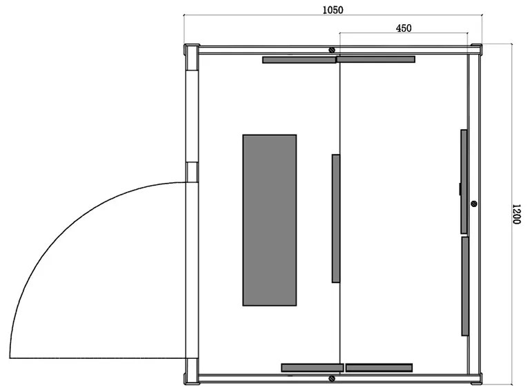 BPS-koupelny Infrasauna Relax HYD-6710 120x105, 2-3 osoby