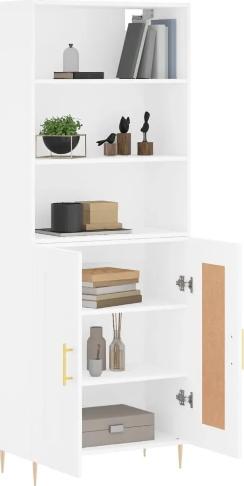 vidaXL Skříň highboard 69,5 x 34 x 180 cm kompozitní dřevo [3189941] Barva: Betonová šedá