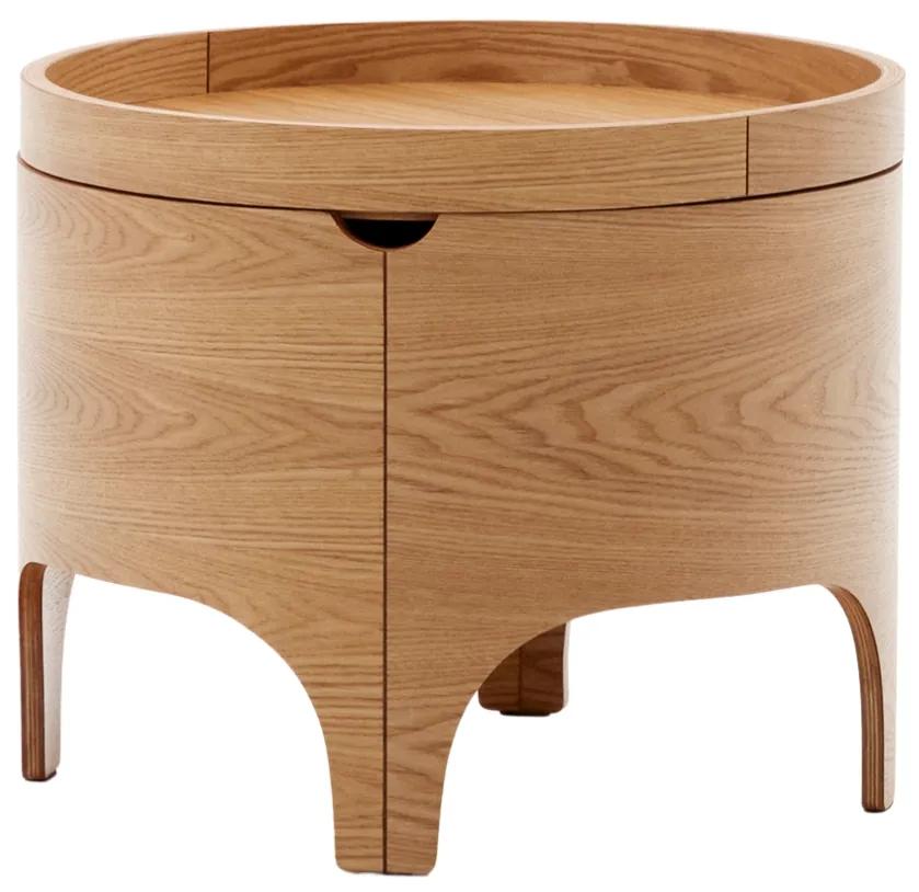 OnaDnes -20% Dřevěný noční stolek Kave Home Octavia 55 cm