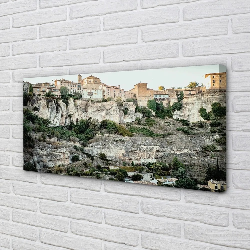 Obrazy na plátně Španělsko Obec stromy 120x60 cm