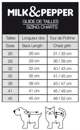 MILK&PEPPER Kabát pro psy Beryl Ebene Velikost: 41