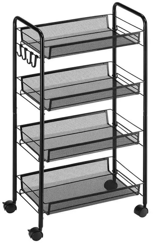 Servírovací stolek, kov, černá, NoBi NAVID 2