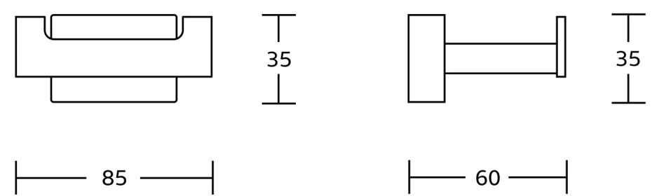 Aqualine APOLLO dvojháček, chrom 1416-23
