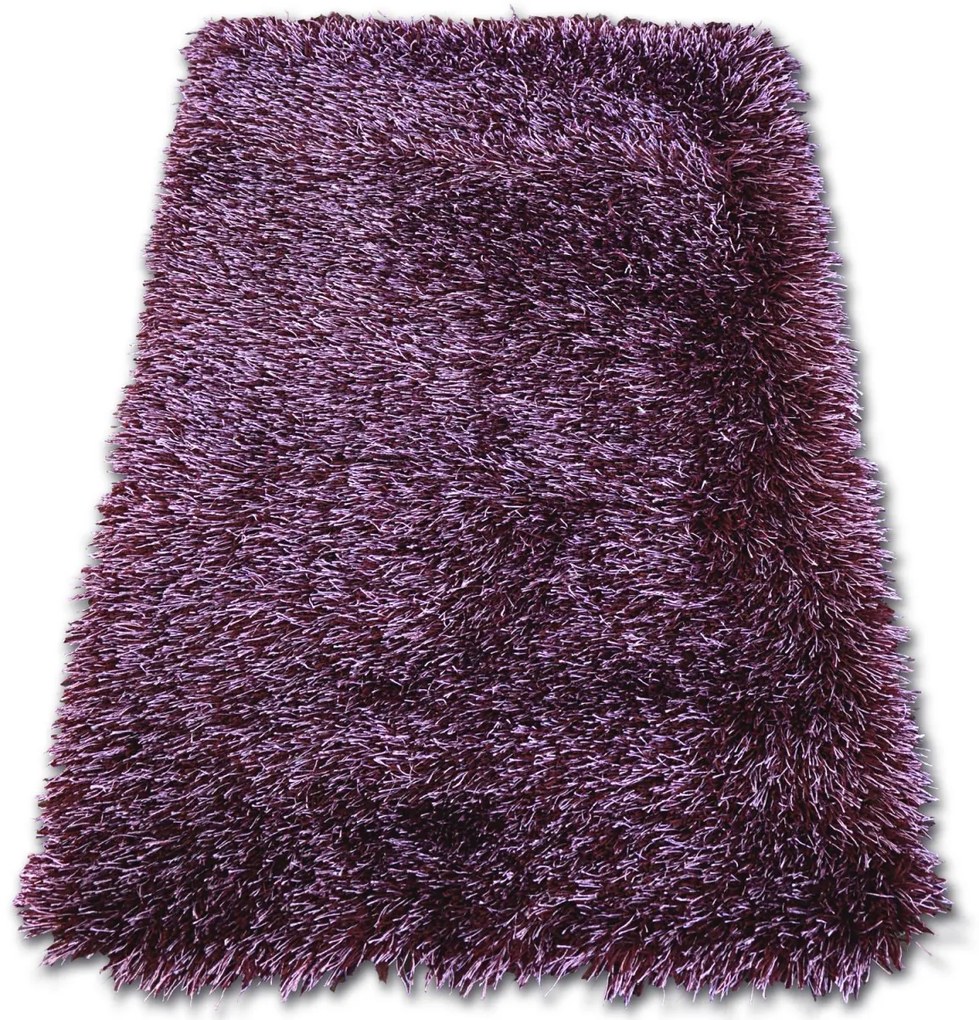 Kusový koberec LOVE SHAGGY světle fialový 60x110