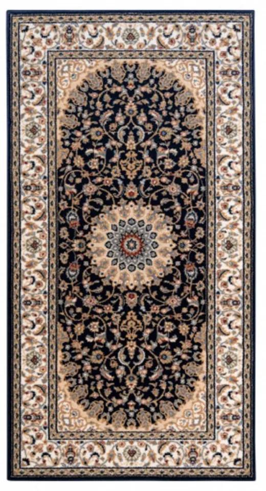 Vlněný kusový koberec Abdul černý 160x230cm