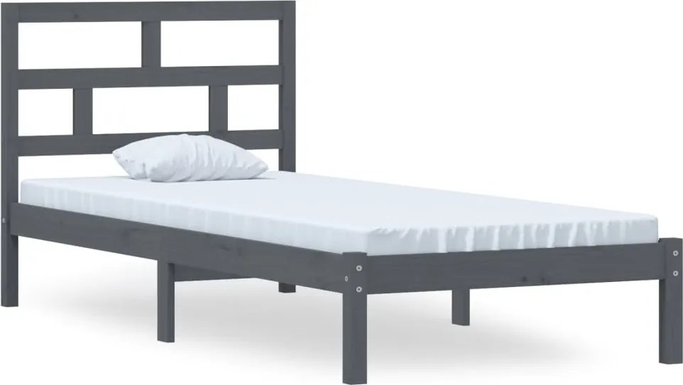 vidaXL Rám postele masivní borovice 100 x 200 cm [3101210] Barva: Černá