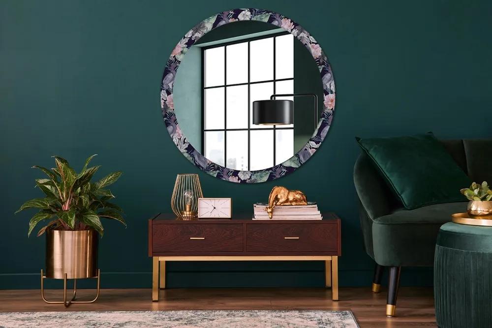 Kulaté dekorativní zrcadlo Čepice ptáků fi 100 cm