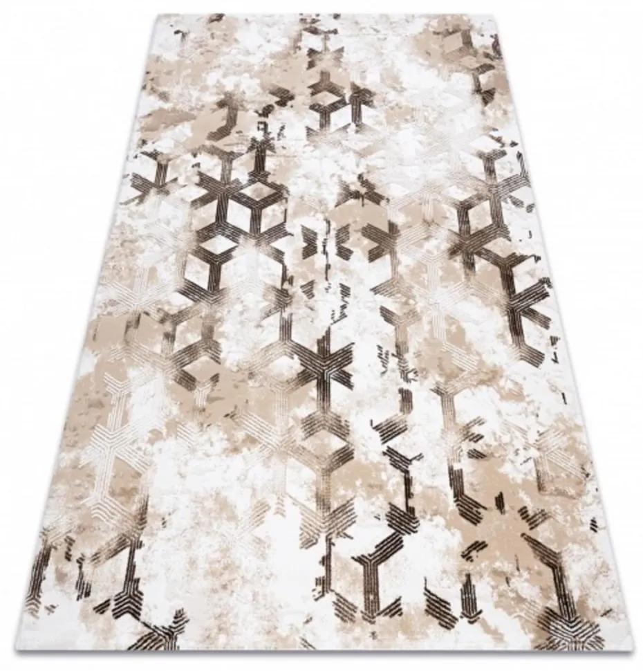 Luxusní kusový koberec akryl Chris hnědý 160x230cm
