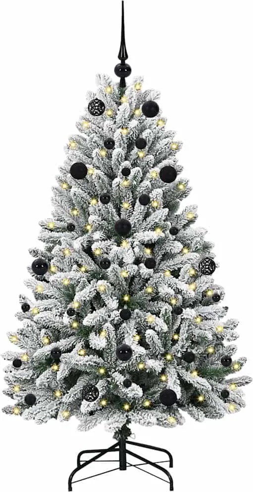 Umělý vánoční stromeček 150 cm 150 LED Teplá bílá PVC a ocel 3395740