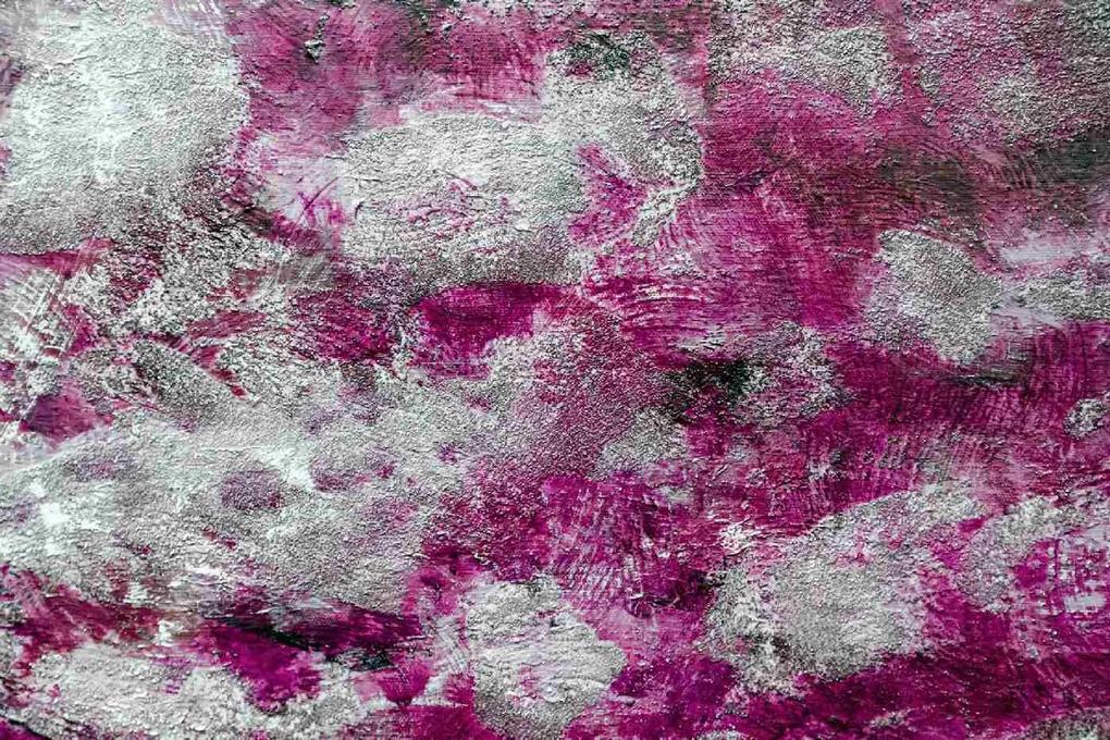 DIMEX | Samolepicí vliesová fototapeta na zeď Abstraktní fialová malba MA-5-2507 | 375 x 250 cm | fialová, šedá