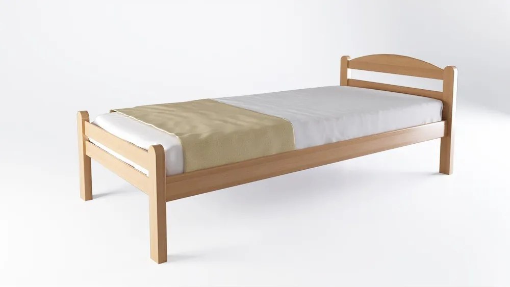 Jednolůžková postel z bukového dřeva s roštem 90x200 cm v přírodní barvě Bellariva – B.E.S.