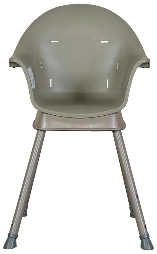 Šedá plastová jídelní židlička Quax Ultimo 62 - 92 cm