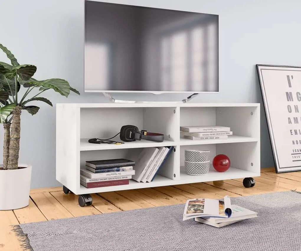 vidaXL TV skříňka na kolečkách 90x35x35cm kompozitní dřevo [800185] Barva: dub sonoma