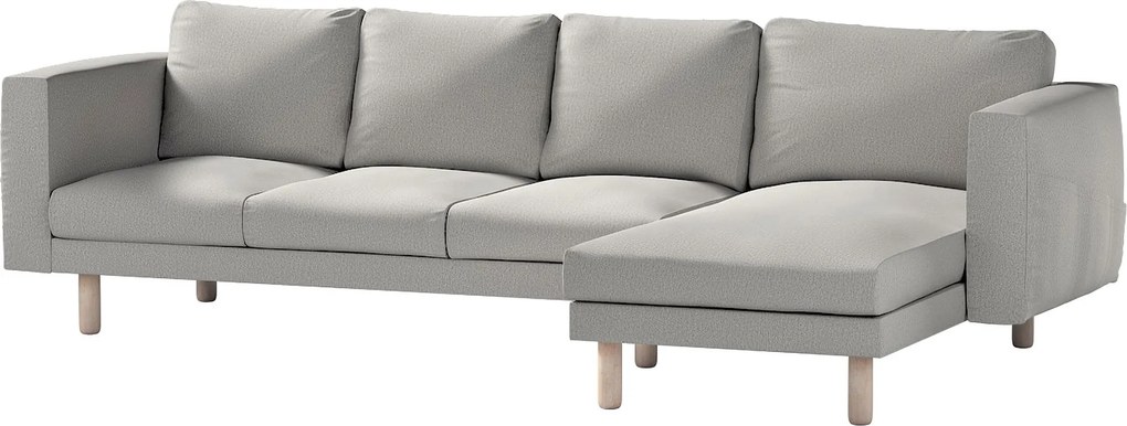 Potah na pohovku IKEA Norsborg 4-místná se šezlongem barva šedá látka pletený vzor