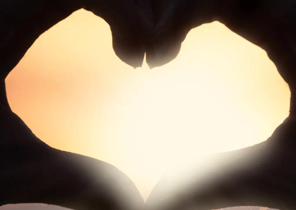 Obraz láska v západu slunce Velikost (šířka x výška): 90x60 cm