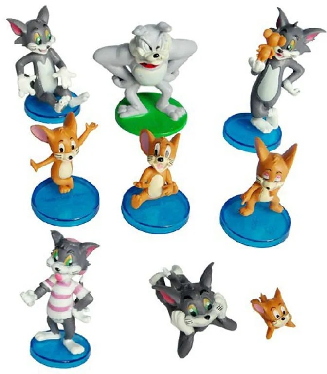 Figurky Tom a Jerry 9 ks