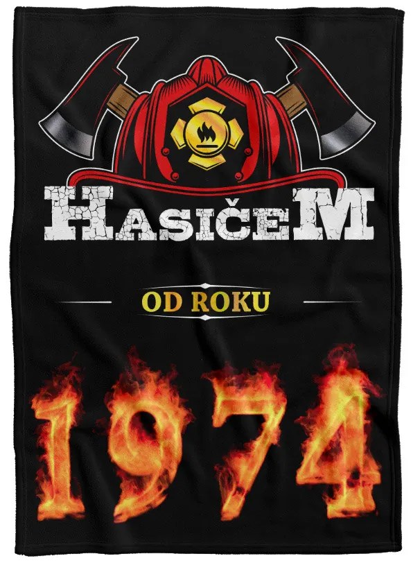 Deka Hasičem od roku (rok: 1974, Podšití beránkem: NE)