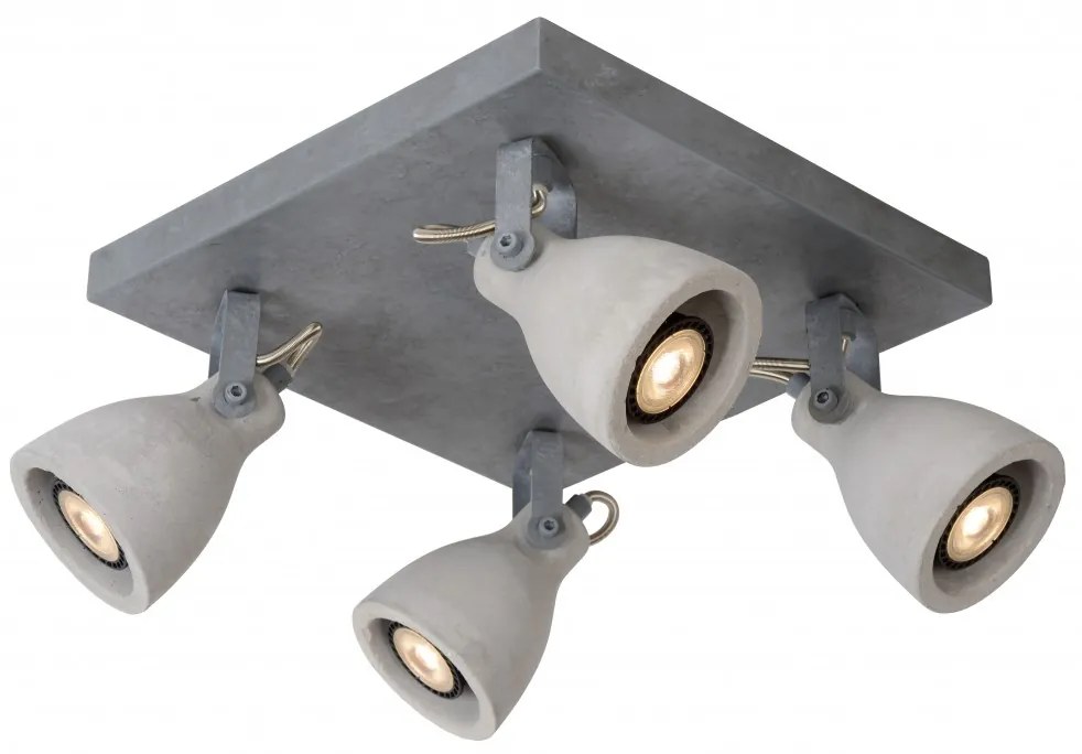 Lucide 05910/19/36 LED stropní svítidlo Concri 4x5W|GU10|3000K