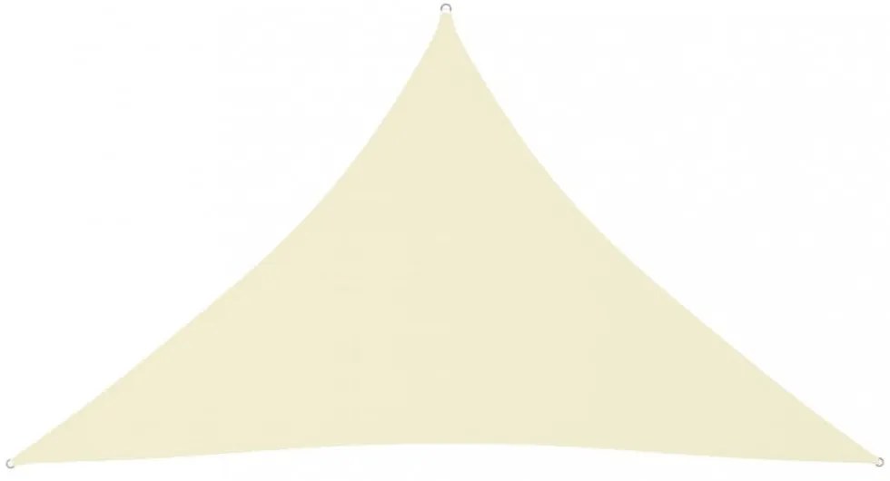 Stínící plachta trojúhelníková 5 x 5 x 6 m oxfordská látka Dekorhome Oranžová