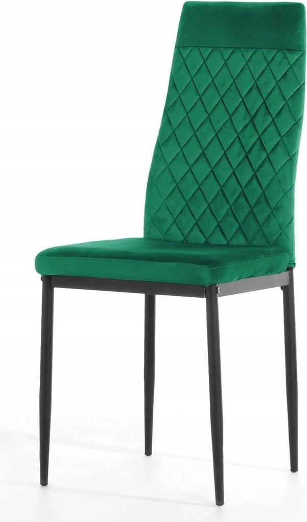 Čalouněná židle Valva Caro Velvet Green Lugano