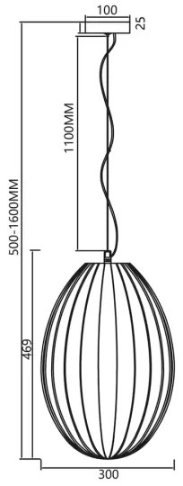 Lustr na lanku BRAGA 1xE27/60W/230V bílá