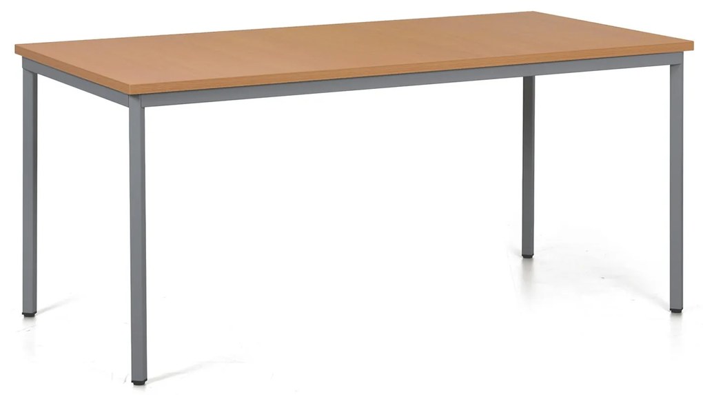 Jídelní stůl TRIVIA, 160x80 cm, tmavě šedá podnož, buk