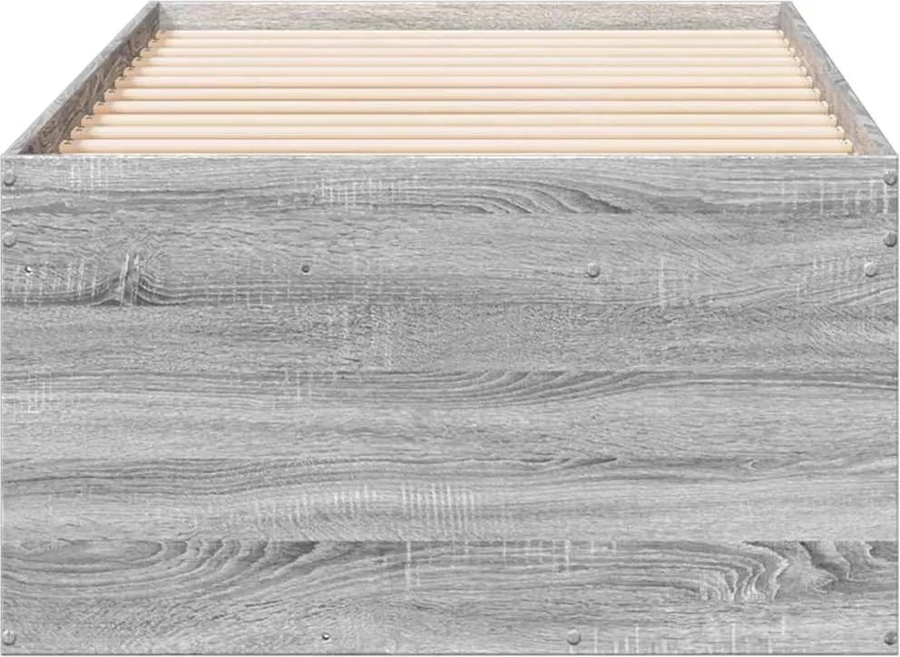Válenda se zásuvkami bez matrace šedá sonoma 100 x 200 cm 3280242