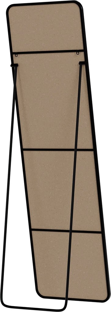Zrcadlo Gurnee 140x40 cm – černá-matt